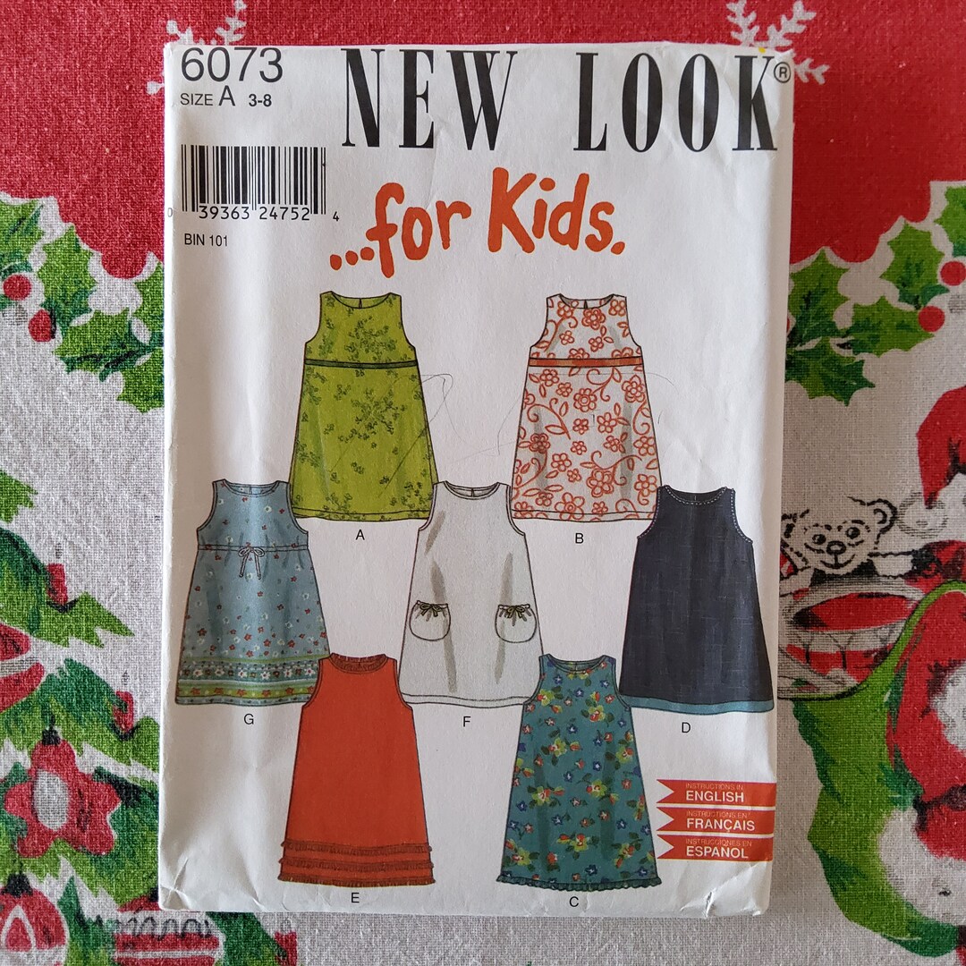 New Look 6073 Complete Uncut Factory Folds Vintage 90s Sewing Pattern ...