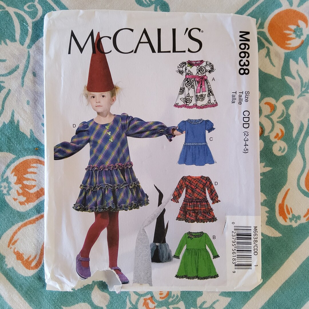 Mccalls 6638 Complete Uncut Factory Folds Sewing Pattern Child's ...