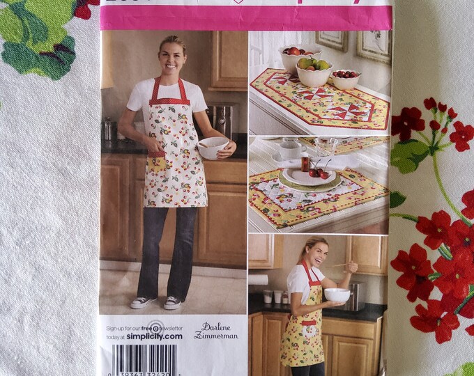 Simplicity 2691 Complete Uncut Factory Folds Sewing Pattern Full Apron ...
