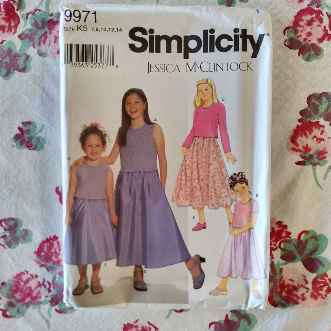 Simplicity 9971 Complete Uncut Factory Folds Sewing Pattern Jessica ...