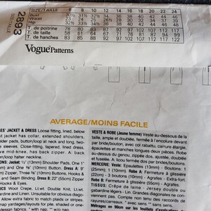 Vogue 2893 Complete Uncut Factory Folds Vintage 90s Ralph Lauren Dress ...