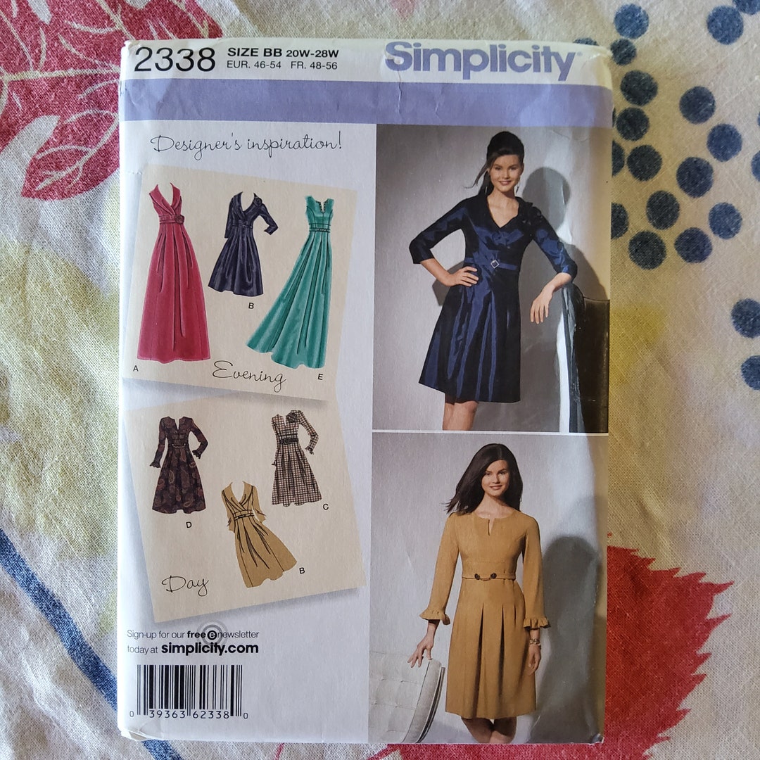 Simplicity 2338 Complete Uncut Factory Folds Sewing Pattern Funnel ...