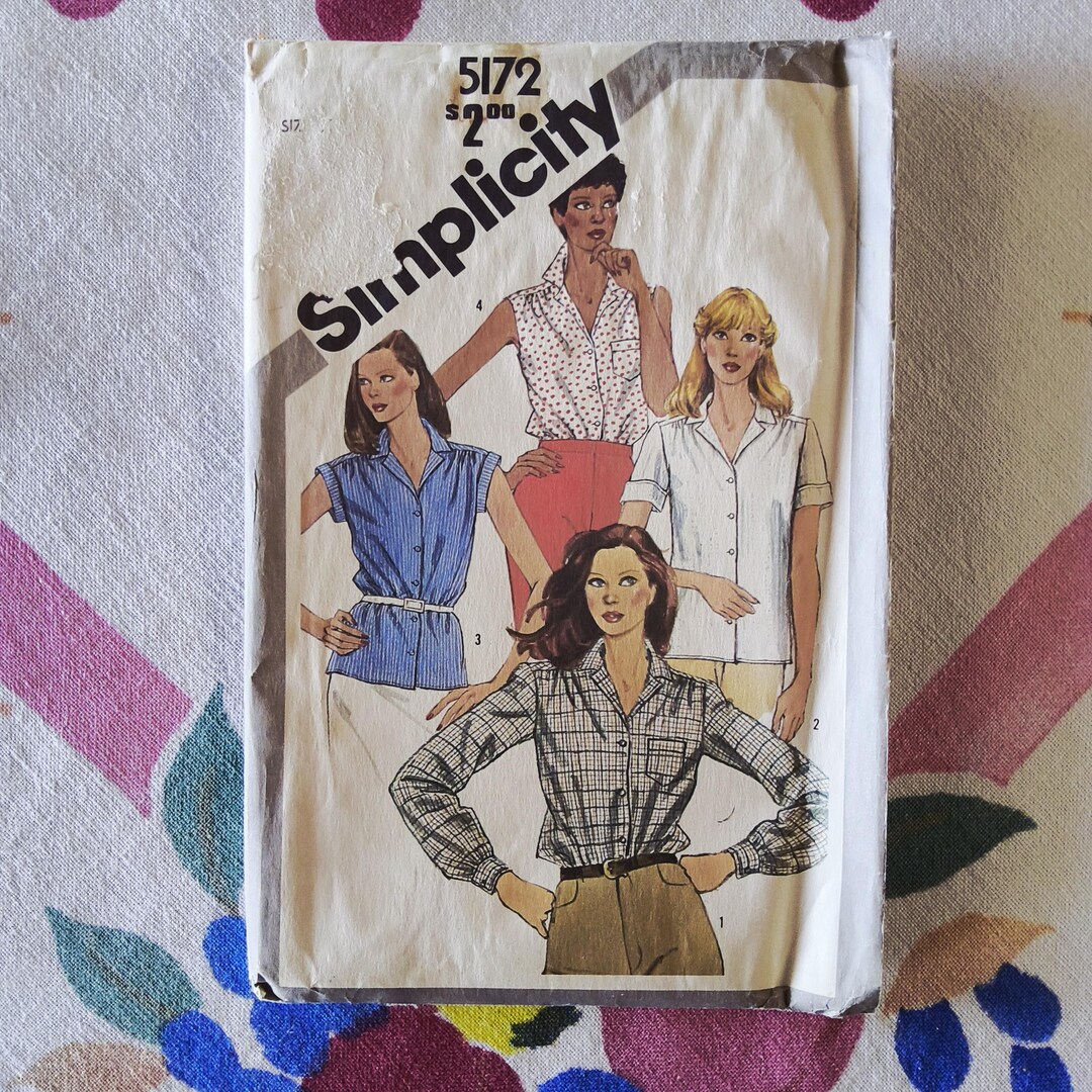 Simplicity 5172 Complete Uncut Factory Folds Vintage 1981 80s Sewing ...