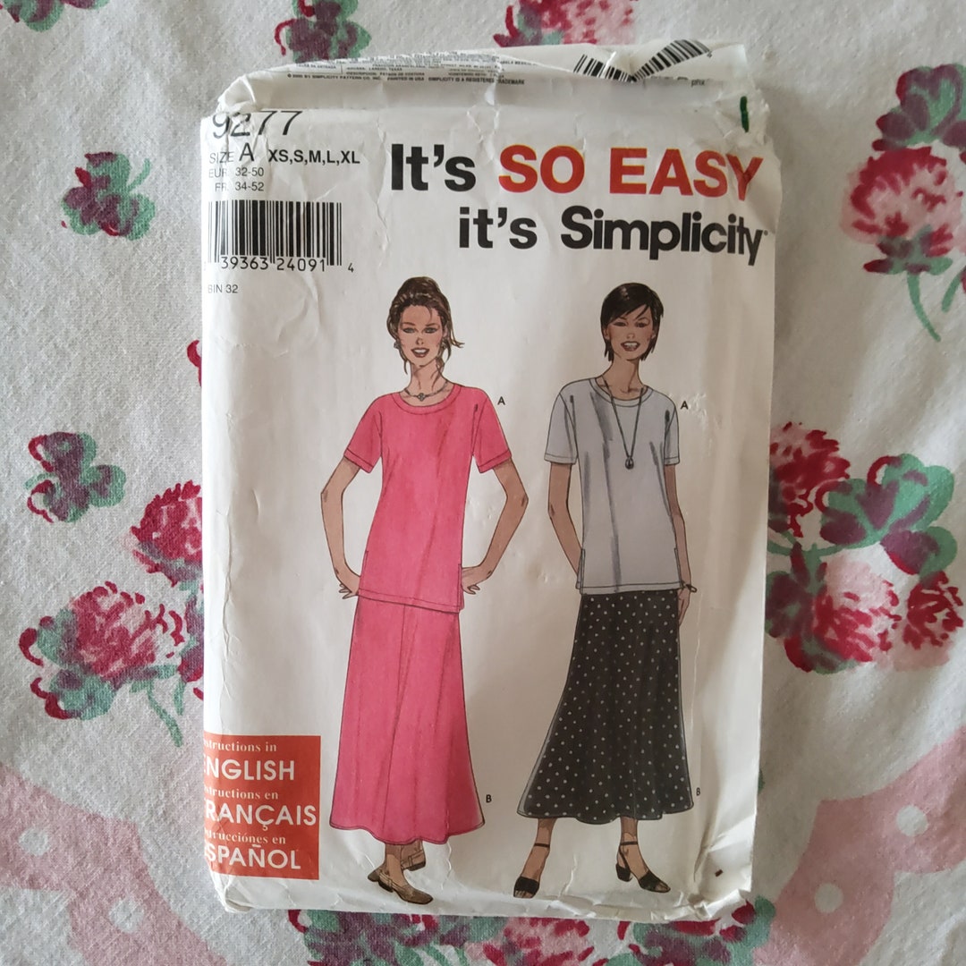 Simplicity 9277 Complete Uncut Factory Folds Early 2000s Sewing Pattern ...