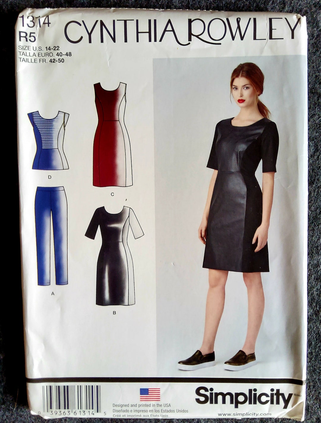 Simplicity 1314 Complete Uncut Factory Folds Cynthia Rowley Sewing ...