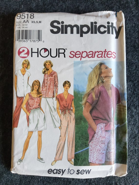 Simplicity 9518 Complete Uncut Factory Folds Vintage 90s 2 - Etsy