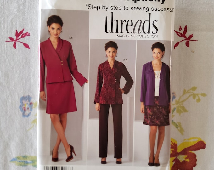 Simplicity 2288 Complete Uncut Factory Folds Sewing Pattern Threads ...