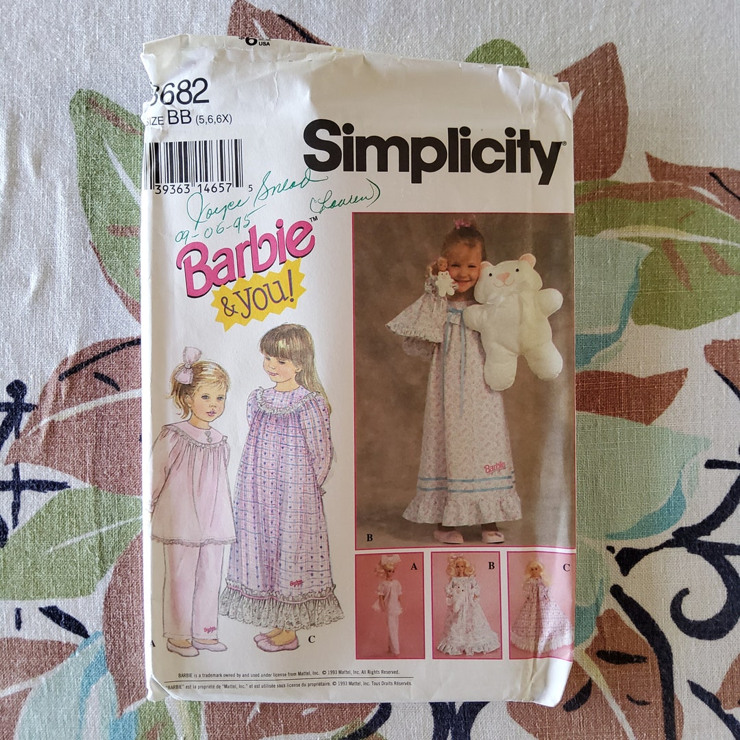 Simplicity 8682 Complete Uncut Factory Folds Vintage 90s Sewing Pattern ...
