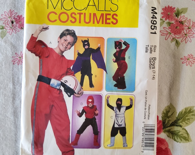 Mccalls Costumes 4951 Complete Uncut Factory Folds Easy Generic Super ...