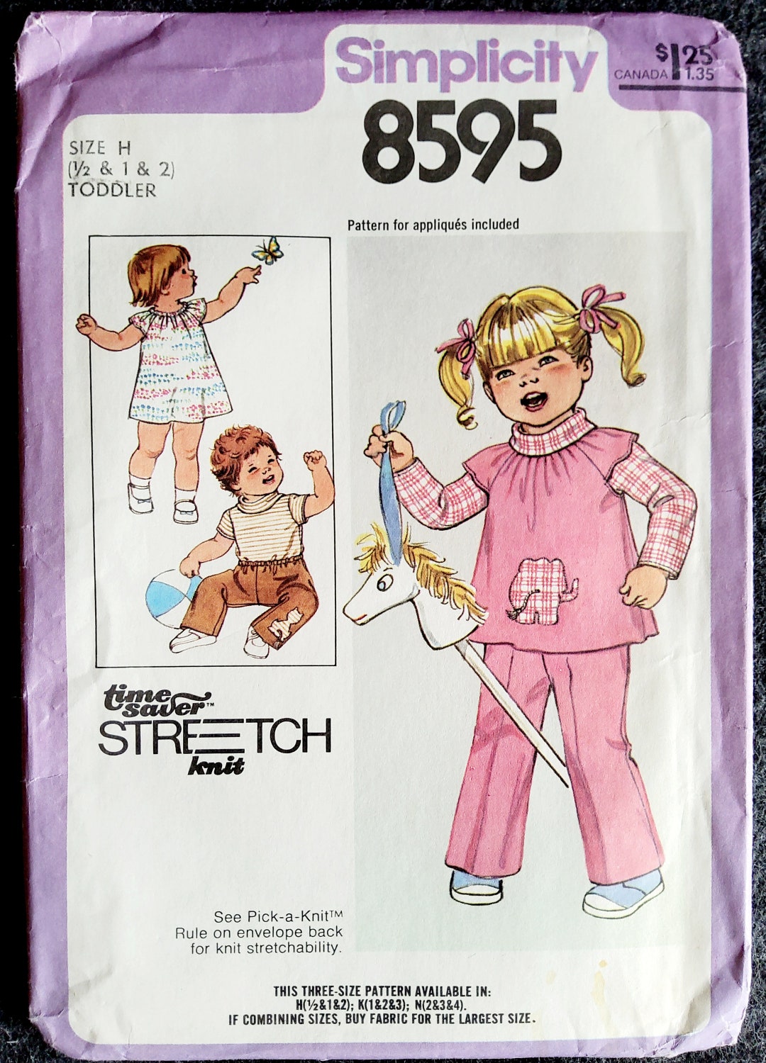 Simplicity 8595 Complete Uncut Factory Folds Vintage 70s Ugly Play ...
