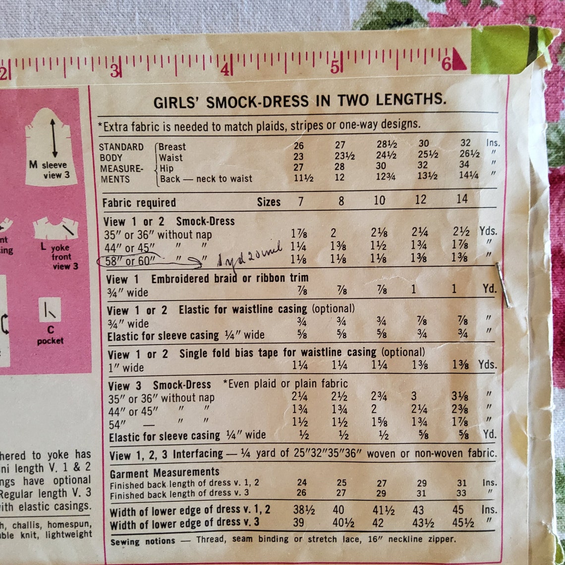 Simplicity 5108 Cut Complete Vintage 70s Sewing Pattern Girls Yoked ...