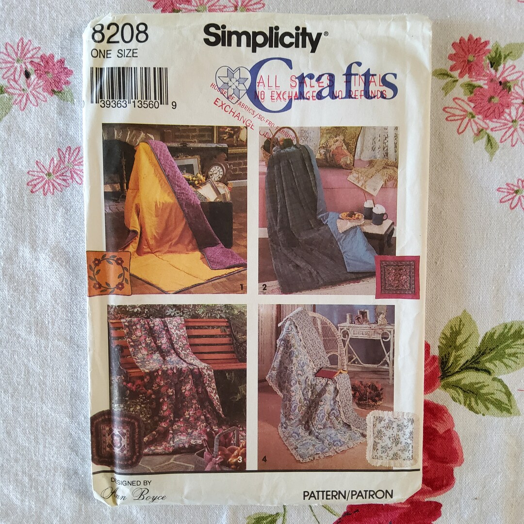 Simplicity 8208 Complete Uncut Factory Folds Vintage 90s Sewing Craft ...