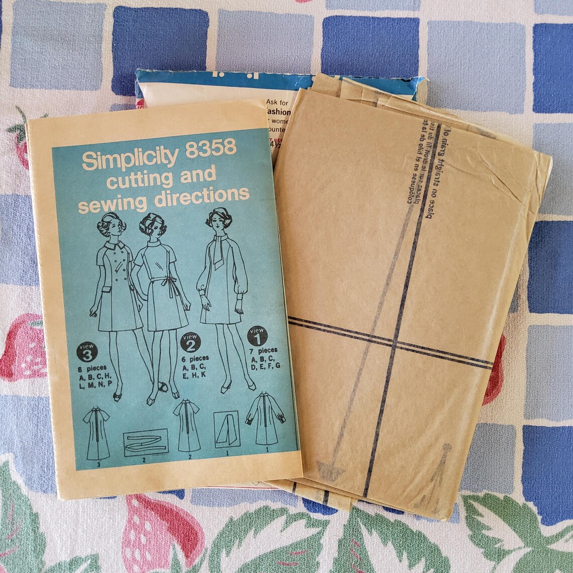 Simplicity 8358 Complete Uncut Factory Folds Vintage 60s Sewing Pattern ...