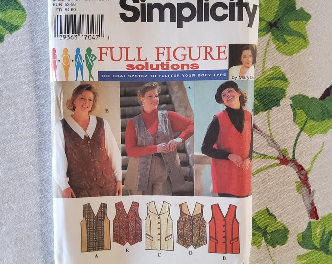 Simplicity 9709 Complete Uncut Factory Folds Vintage 90s Sewing Pattern ...