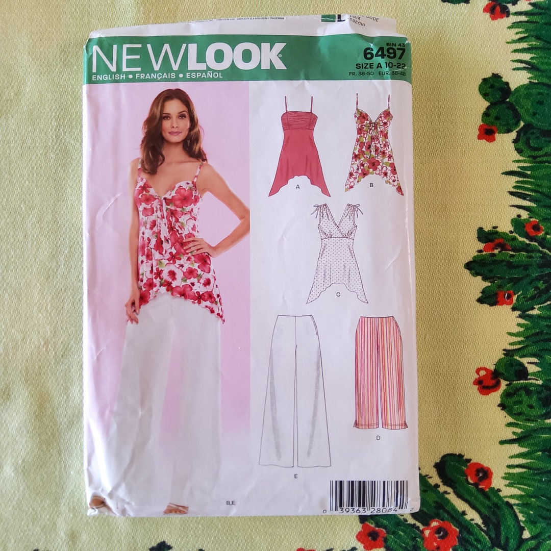 New Look 6497 Complete Uncut Factory Folds Summery Shark Bite - Etsy