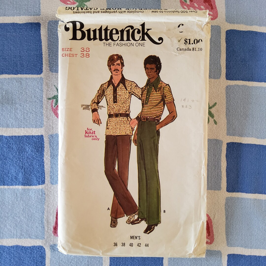 Butterick 6461 Cut Complete Vintage 70s Sewing Pattern Knit Clothes for ...