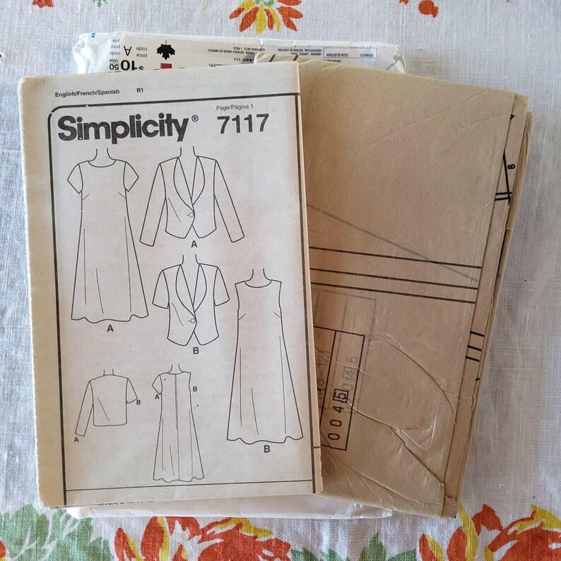 Simplicity 7117 Complete Uncut Factory Folds Vintage 90s - Etsy