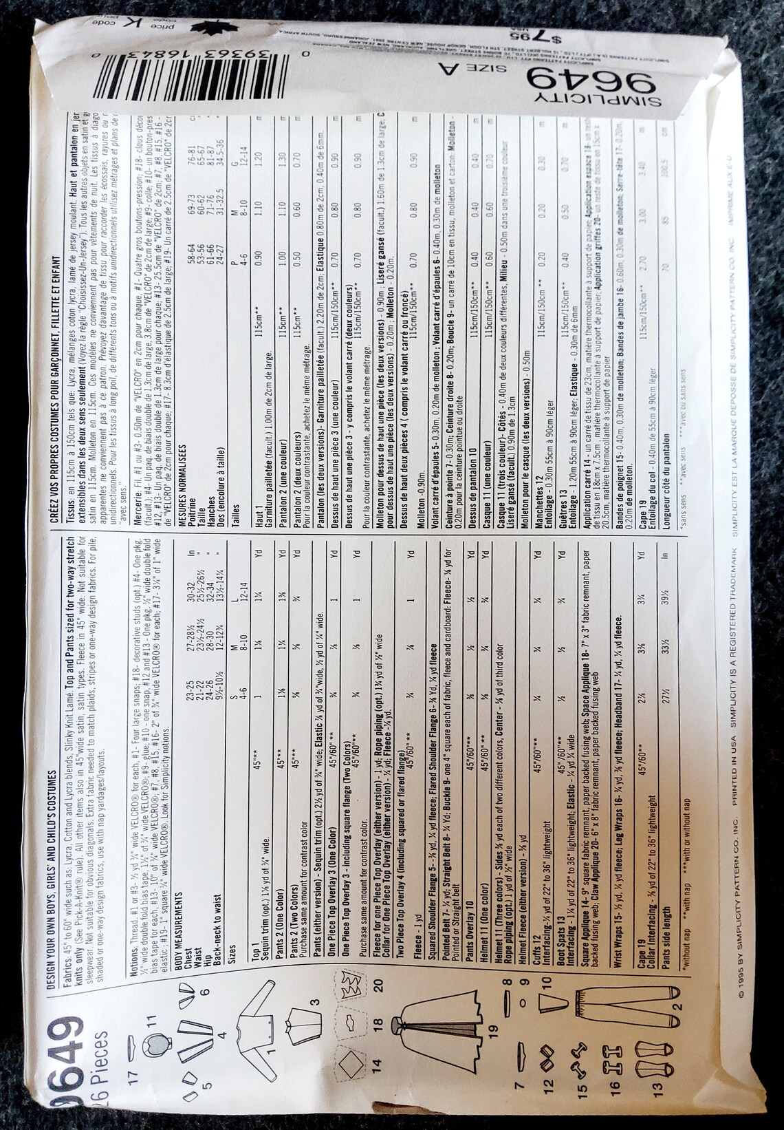 Simplicity 9649 Complete Uncut Factory Folds Vintage 90s - Etsy