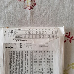 Vogue 8942 Complete Uncut Factory Folds Vintage 90s Sewing Pattern the ...