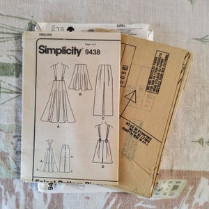 Simplicity 9438 Complete Uncut Factory Folds Vintage 90s - Etsy