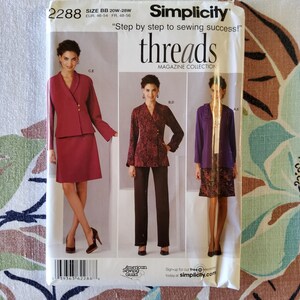Simplicity 2288 Complete Uncut Factory Folds Sewing Pattern Threads ...