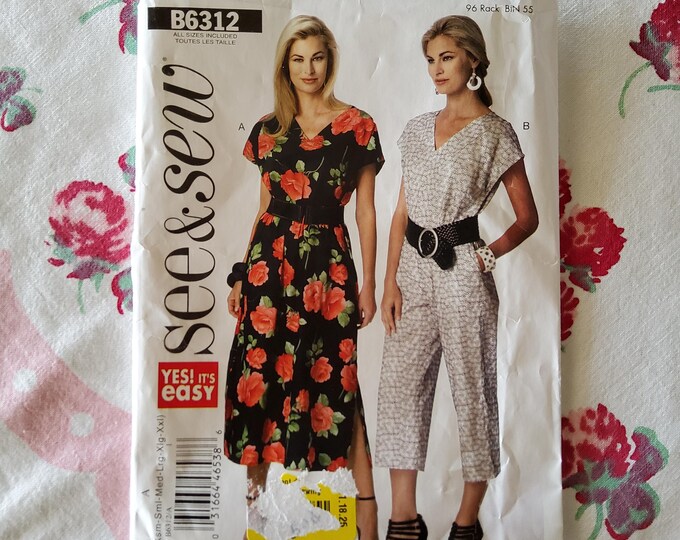 Butterick See & Sew 6312 Complete Uncut Factory Folds Sewing Pattern ...