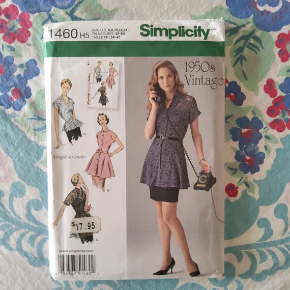 Simplicity 1460 Complete Uncut Factory Folds Retro 1950s - Etsy
