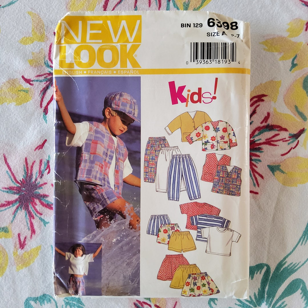 New Look 6398 Complete Uncut Factory Folds Vintage 90s Sewing Pattern ...