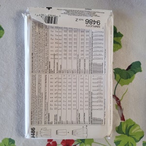 Simplicity 9486 Complete Uncut Factory Folds Vintage 90s Sewing Pattern Maren Dress Skirt Suit ...