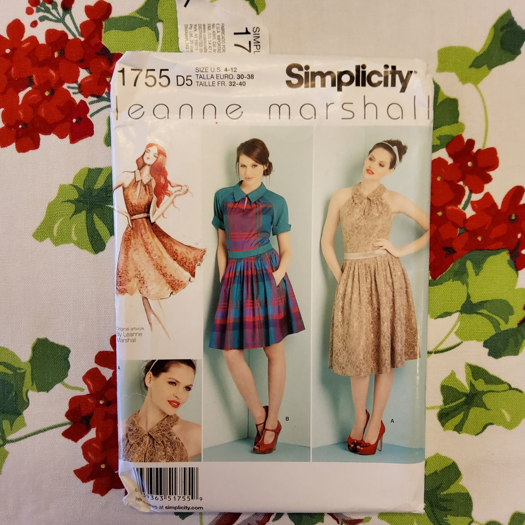 Simplicity 1755 Complete Uncut Factory Folds Sewing Pattern Leanne ...