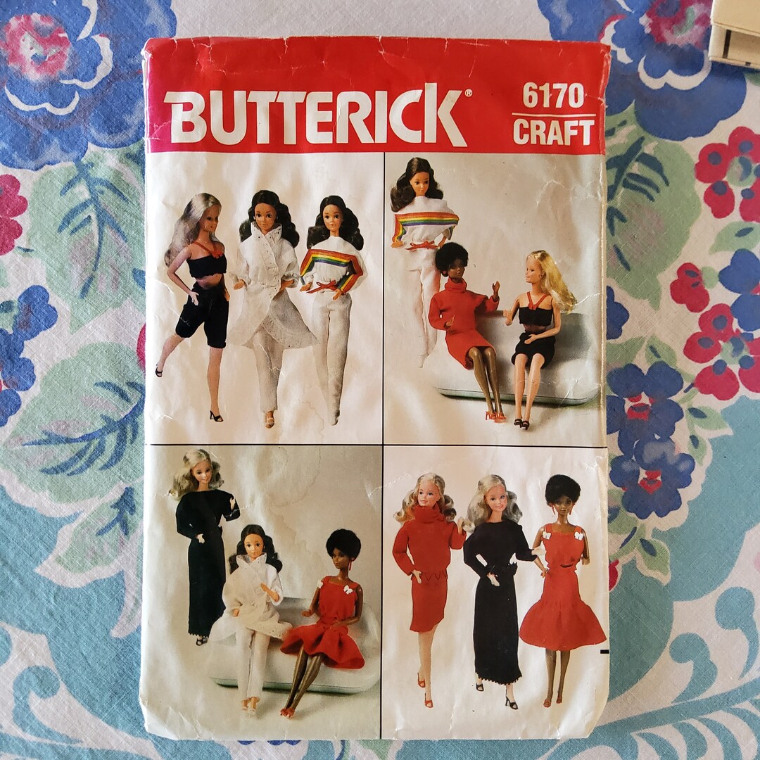 Butterick 6170 Cut Complete Vintage 70s Sewing Pattern Barbie Doll ...