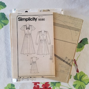 Simplicity 9590 Complete Uncut Factory Folds Vintage 90s Sewing Pattern ...