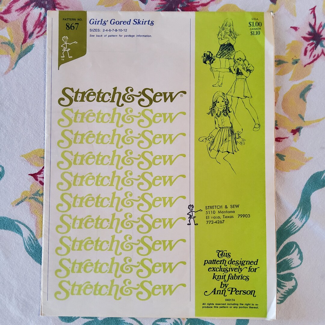 Stretch & Sew 867 Complete Uncut Factory Folds Vintage 60s Sewing ...