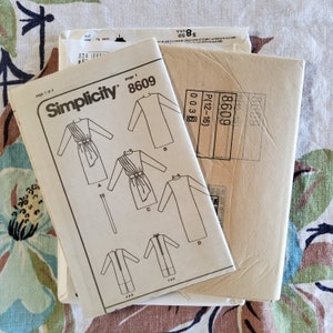 Simplicity 8609 Complete Uncut Factory Folds Vintage 90s - Etsy