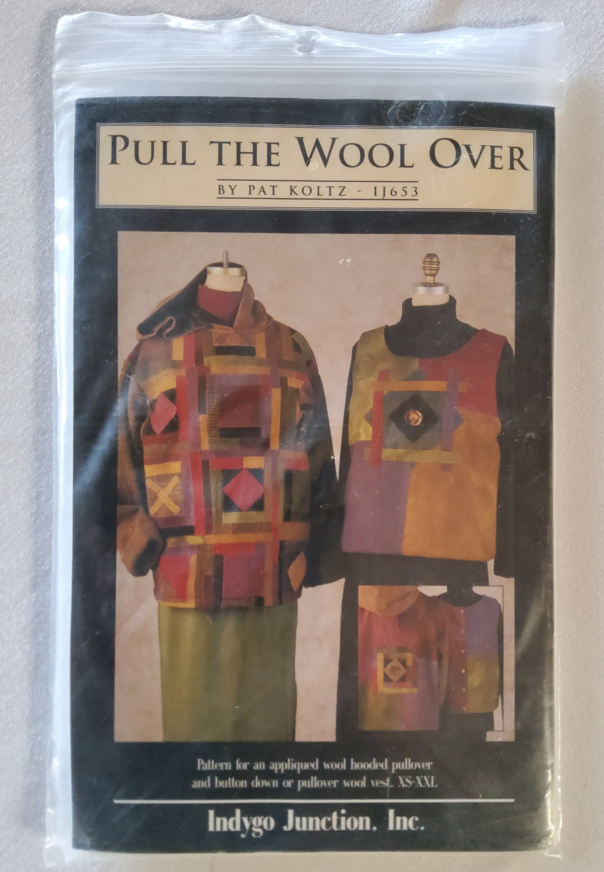 Indygo Junction IJ653 by Pat Koltz Pull the Wool Over Sewing Pattern ...