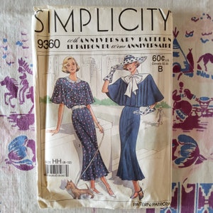Simplicity 9360 Complete Uncut Factory Folds Vintage 80s 60 Year ...