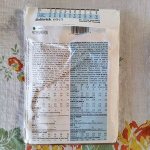 Butterick 6045 Complete Uncut Factory Folds Sewing Pattern Loungewear ...