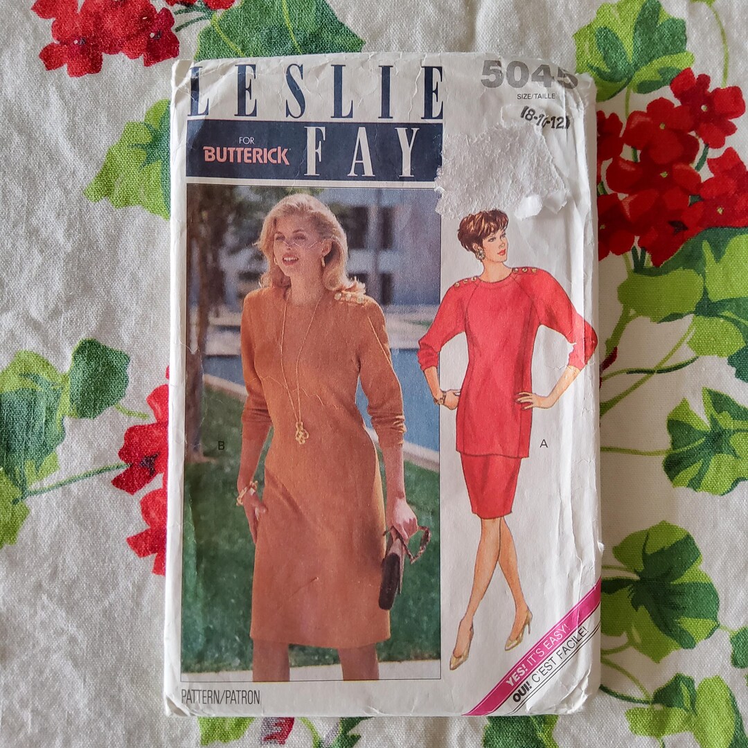 Butterick 5045 Complete Uncut Factory Folds Vintage 90s Sewing Pattern ...