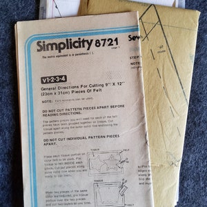 Simplicity 8721 Complete Uncut Factory Folds Vintage 70s Christmas ...