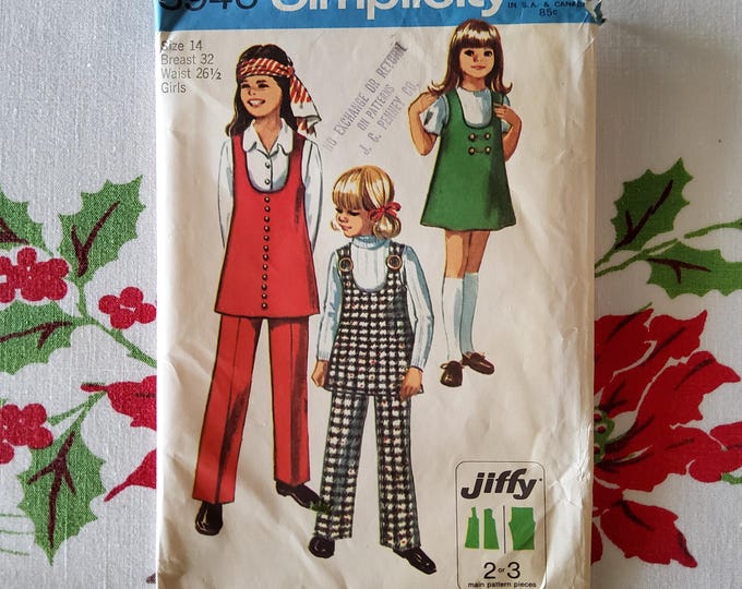 Simplicity 8946 Complete Uncut Factory Folds Vintage 70s Sewing Pattern ...