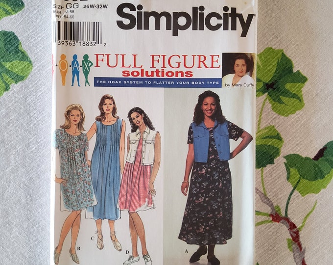Simplicity 7092 Complete Uncut Factory Folds Vintage 90s Sewing Pattern ...