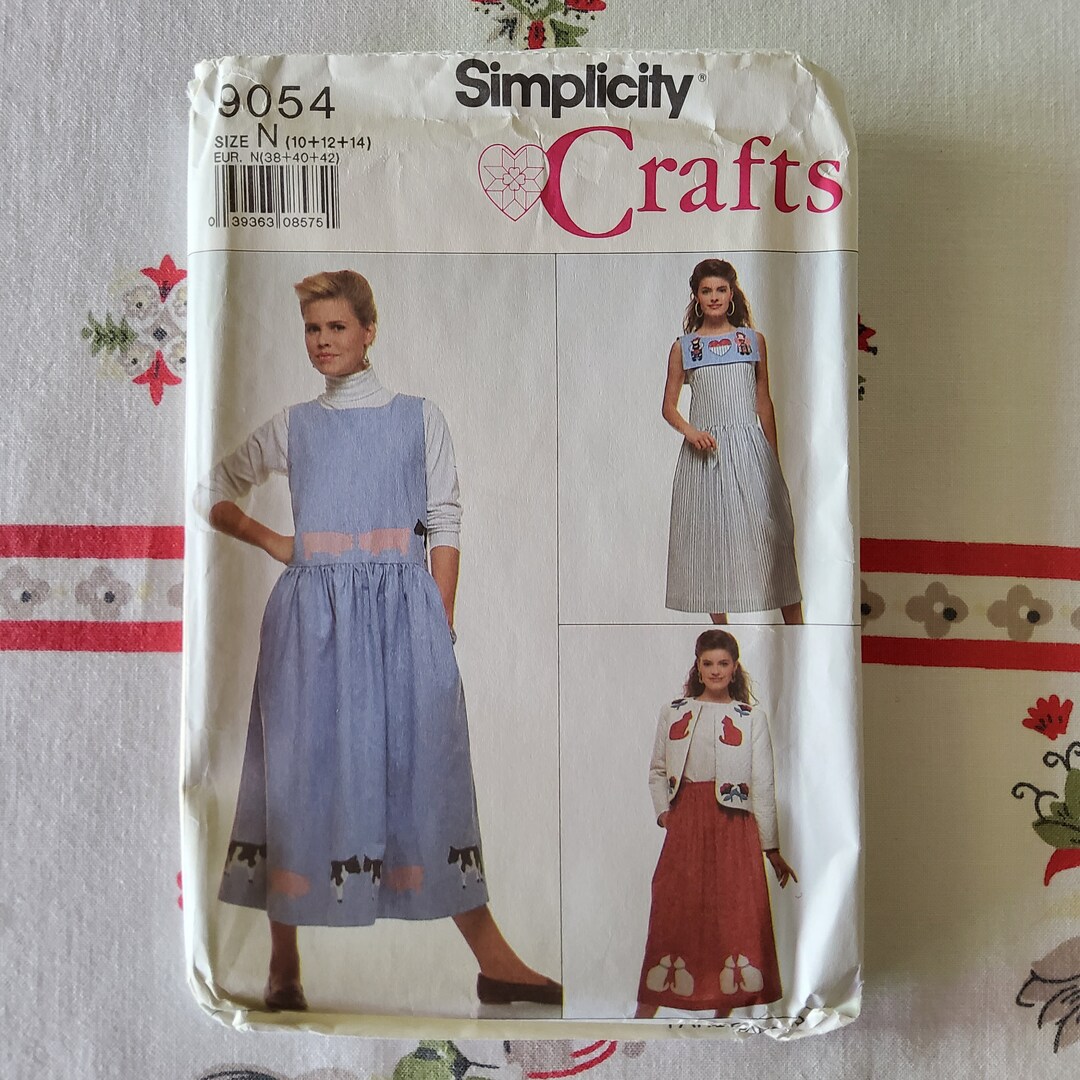 Simplicity Crafts 9054 Complete Uncut Factory Folds Vintage 80s Sewing ...