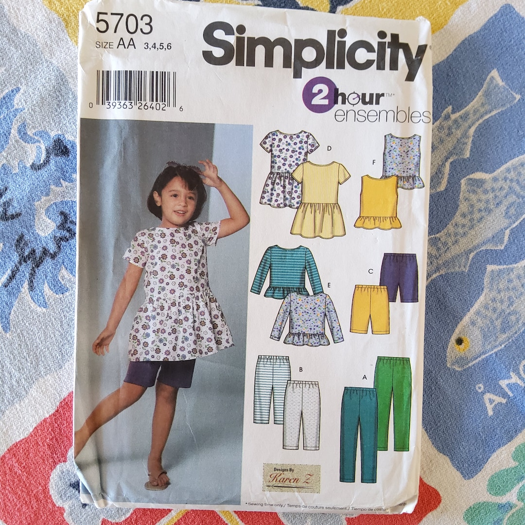 Simplicity 5703 Complete Uncut Factory Folds Vintage 2003 Sewing ...