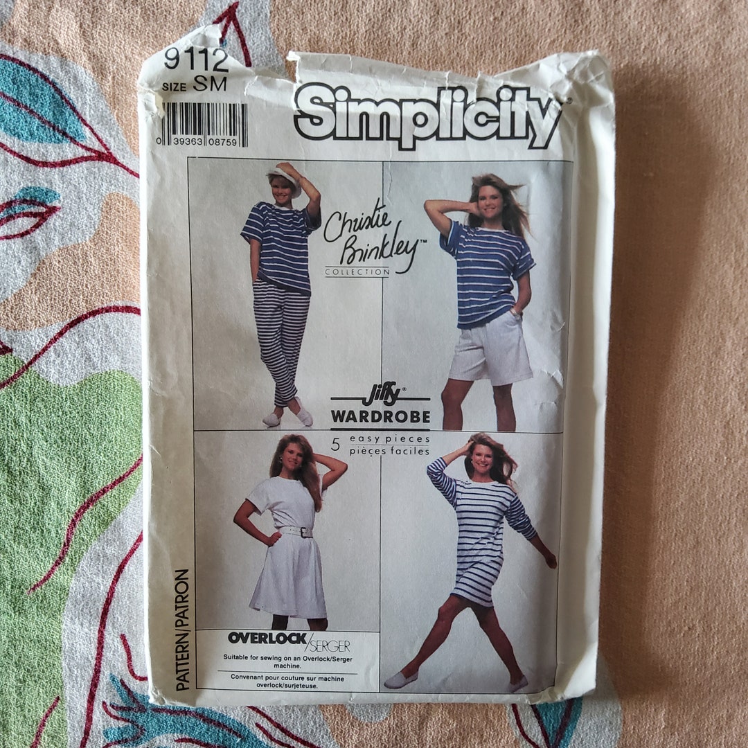 Simplicity 9112 Complete Uncut Factory Folds Vintage 80s Sewing Pattern ...
