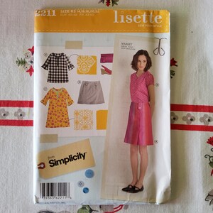 Simplicity 2211 Complete Uncut Factory Folds Lisette Sewing Pattern Contemporary Tunic Shift ...