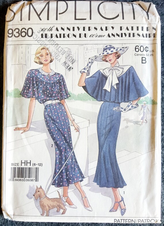 Simplicity 9360 Complete Uncut Factory Folds Vintage 80s 60 | Etsy