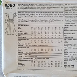 Simplicity 9590 Complete Uncut Factory Folds Vintage 90s Sewing Pattern ...