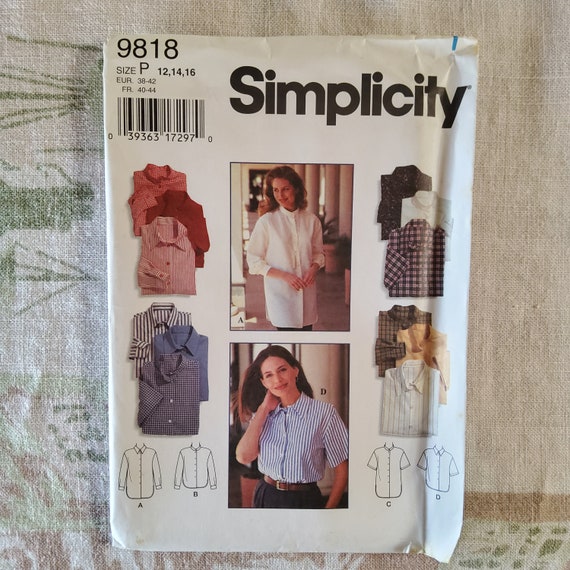 Simplicity 9818 Complete Uncut Factory Folds Vintage 90s | Etsy