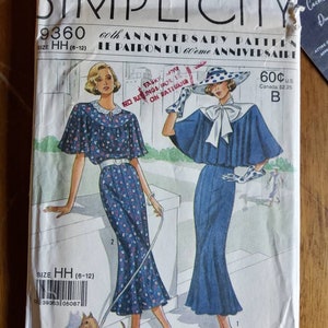 Simplicity 9360 Complete Uncut Factory Folds Vintage 80s 60 Year ...