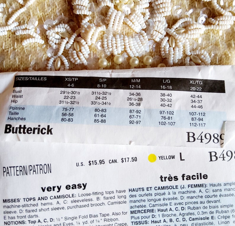 Butterick 4989 Complete Uncut Factory Folds Easy Draped Knit | Etsy